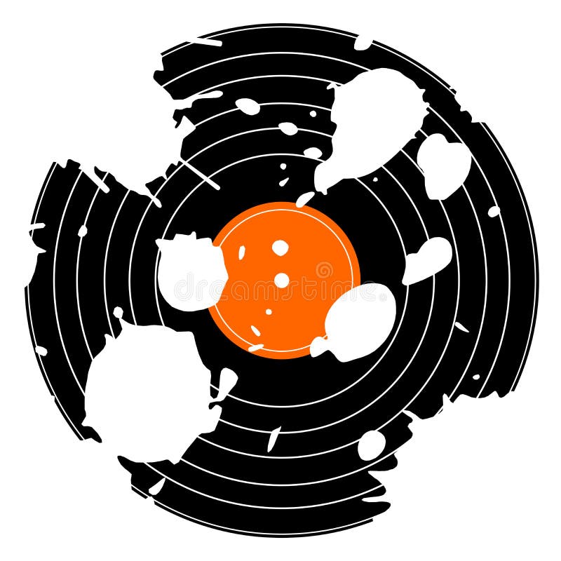 Abstract vinyl record stock vector. Illustration of mono - 16939405