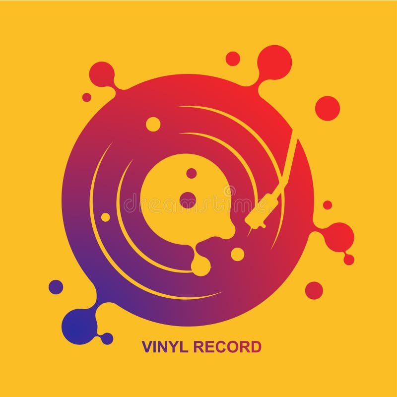 Abstract Vinyl Records Music Album Covers Set. Stock Vector ...
