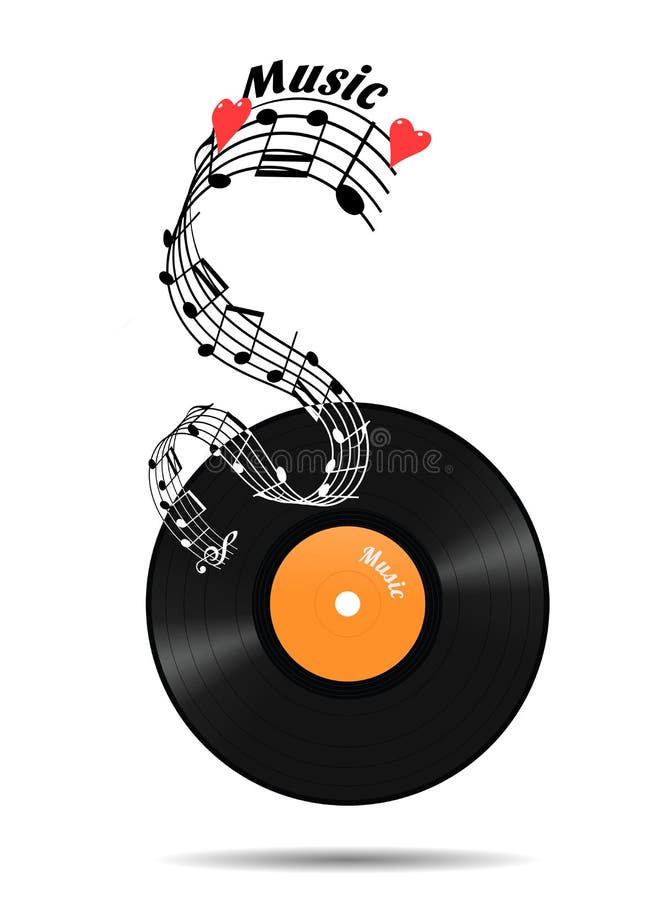 Abstract Vinyl Records Music Album Covers Set. Stock Vector ...