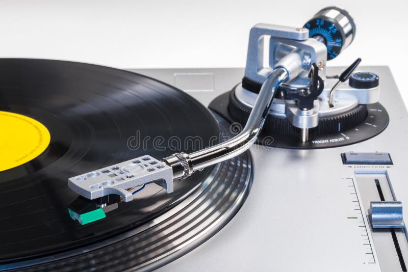 Abstract of a Vinyl Record Player Stock Image - Image of background ...