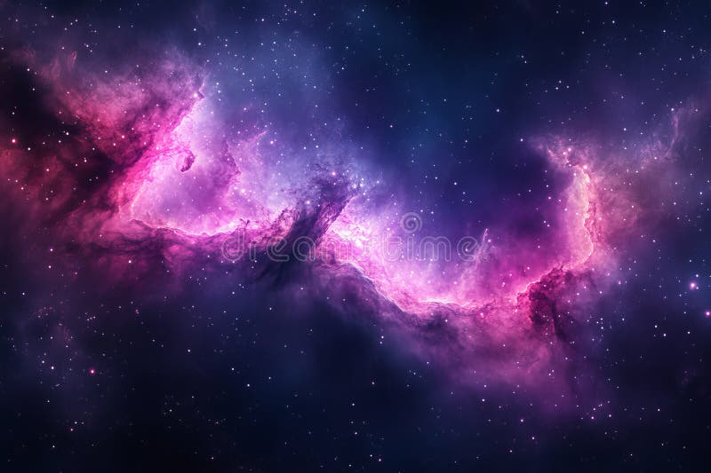 An Abstract Violet Background with a Line Art Illustration of a Star ...