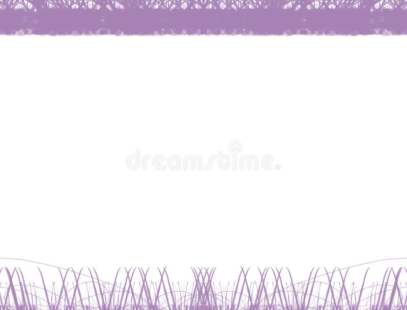 Abstract Violet Beautiful Grass and Tree Border Frame,Art of Plant ...