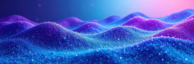 Abstract Violet and Blue Noise Wave Pattern, Grainy Turquoise Backdrop ...