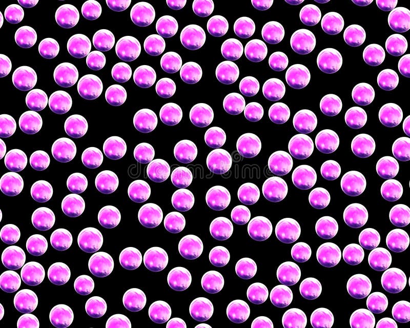 Violet Bubbles with Shapes on Circular Pink Background Stock Photo ...