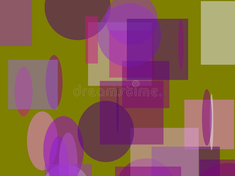 Abstract Violet Circle and Ellipses Squares and Rectangles Illus Stock ...