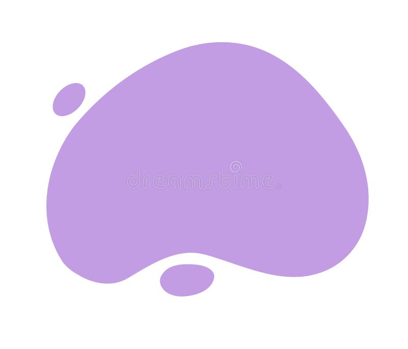 Abstract Violet Color Shape Element Design for Fluid Liquid Vector ...