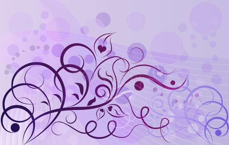 Abstract Violet Floral Background Stock Vector - Illustration of ...