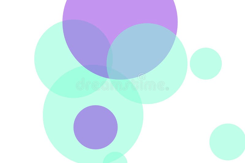 Abstract Violet Green Circles Illustration Background Stock ...