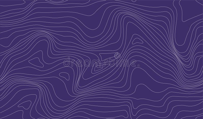 Abstract Violet Linear Seamless Pattern. Sound Waves and Curved Lines ...