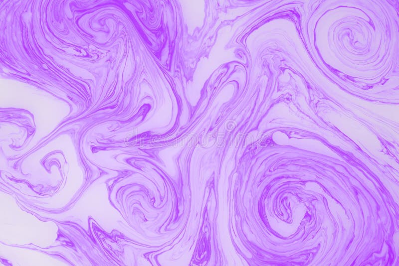 Abstract Violet Marble Background. Stains of Paint on the Water. Stock ...