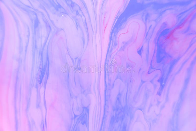 Abstract Violet Marble Background. Stains of Paint on the Water. Stock ...