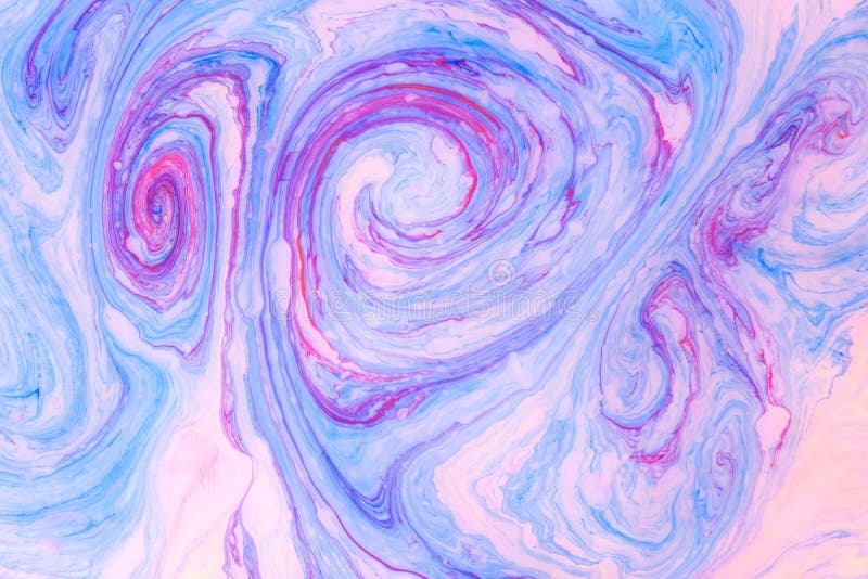 Abstract Violet Marble Background. Stains of Paint on the Water. Stock ...