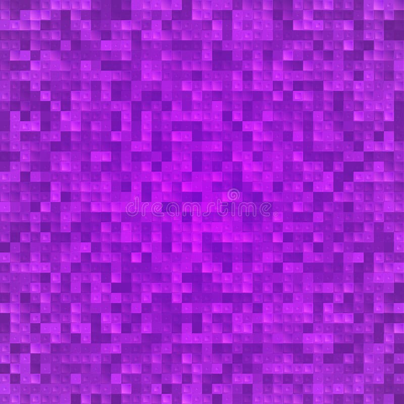 Violet Pixel Abstract Background. Stock Illustration - Illustration of ...