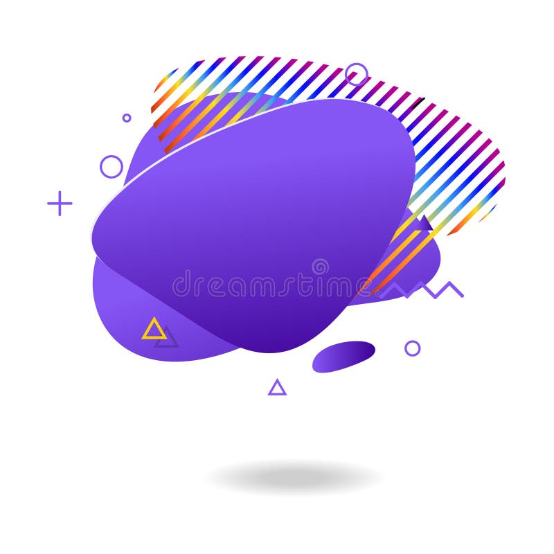 Abstract Violet Shape, Bright Frame for Text with Rainbow Design ...