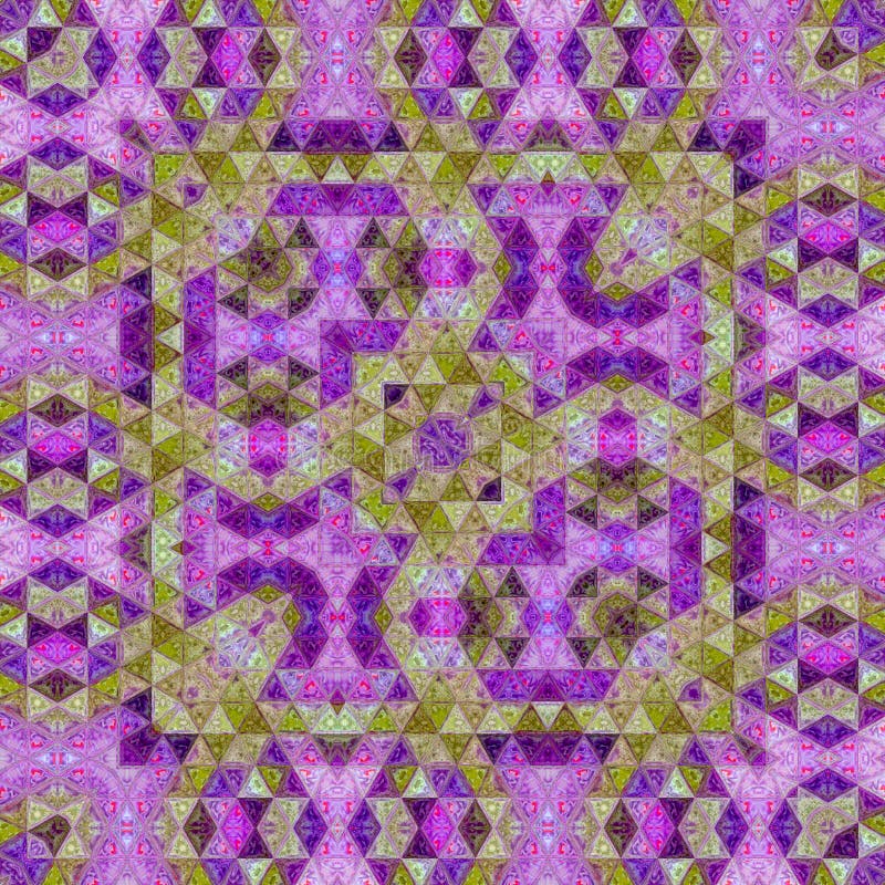 Abstract Ultra Violet Triangles Mosaic Pattern Stock Image - Image of ...