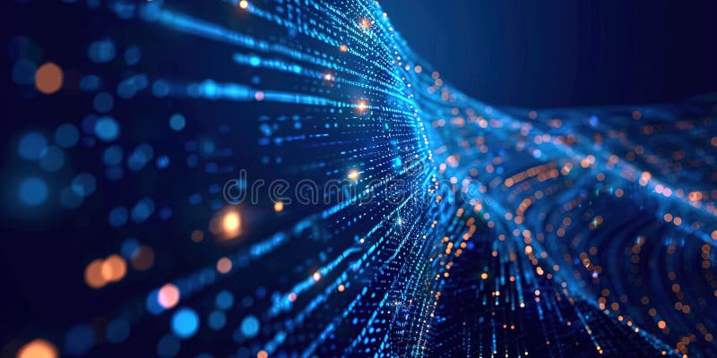 Abstract Virtual Background with Circle Stock Illustration ...