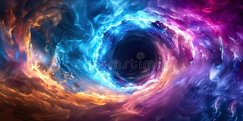 Abstract Virtual Background with Circle Stock Illustration ...