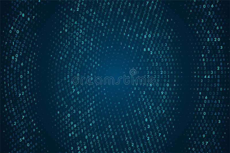 Abstract Virtual Digital Stream Stock Vector - Illustration of hacker ...