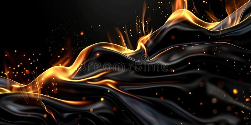 Abstract virtual fire stock illustration. Illustration of danger ...