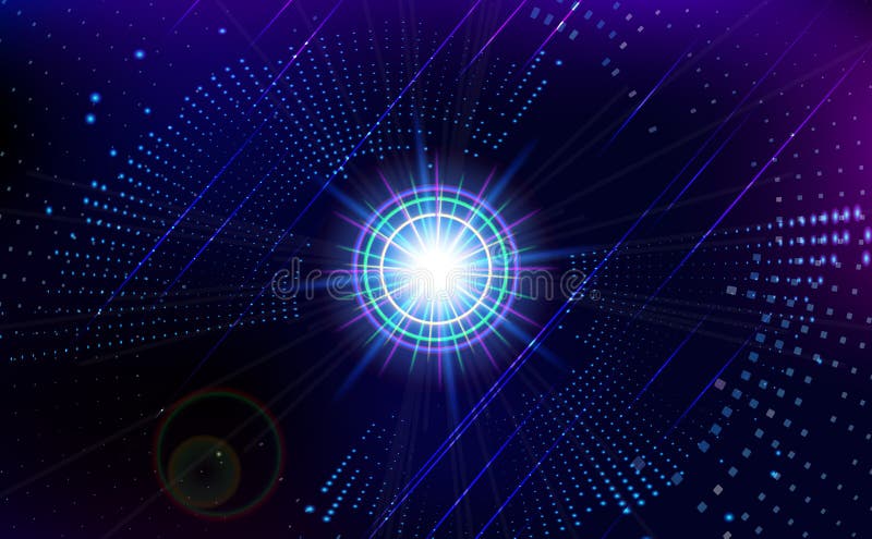 Abstract Virtual Space Background. Stock Vector - Illustration of ...