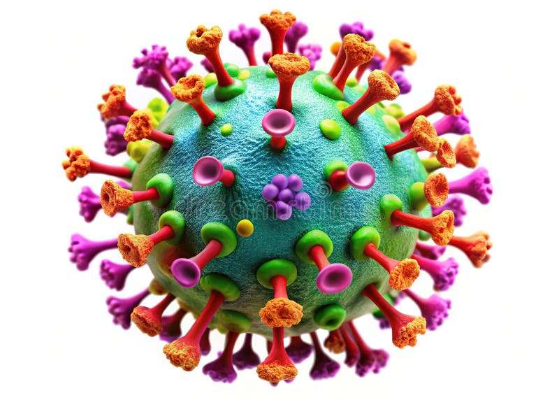 Abstract Virus Shape PNG Image a Visually Striking Representation of a ...