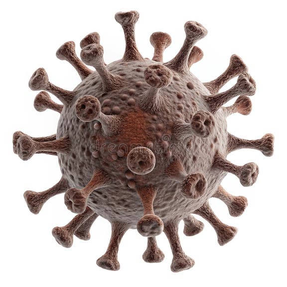 Abstract Virus Structure 3D Modeling PSD File Realistic Isolated Stock ...