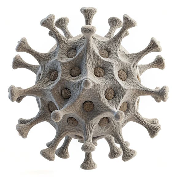 Abstract Virus Structure 3D Modeling PSD File Realistic Isolated on ...