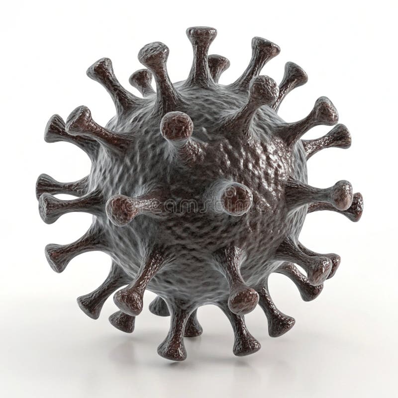 Abstract Virus Structure 3D Modeling PSD File Realistic Isolated on ...