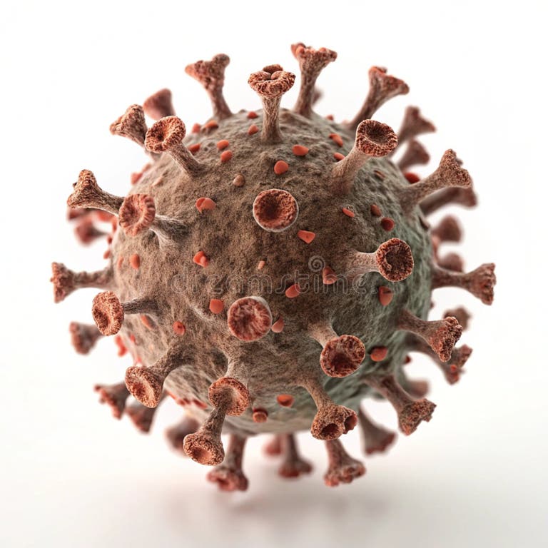 Abstract Virus Structure 3D Modeling PSD File Realistic Virus Isolated ...