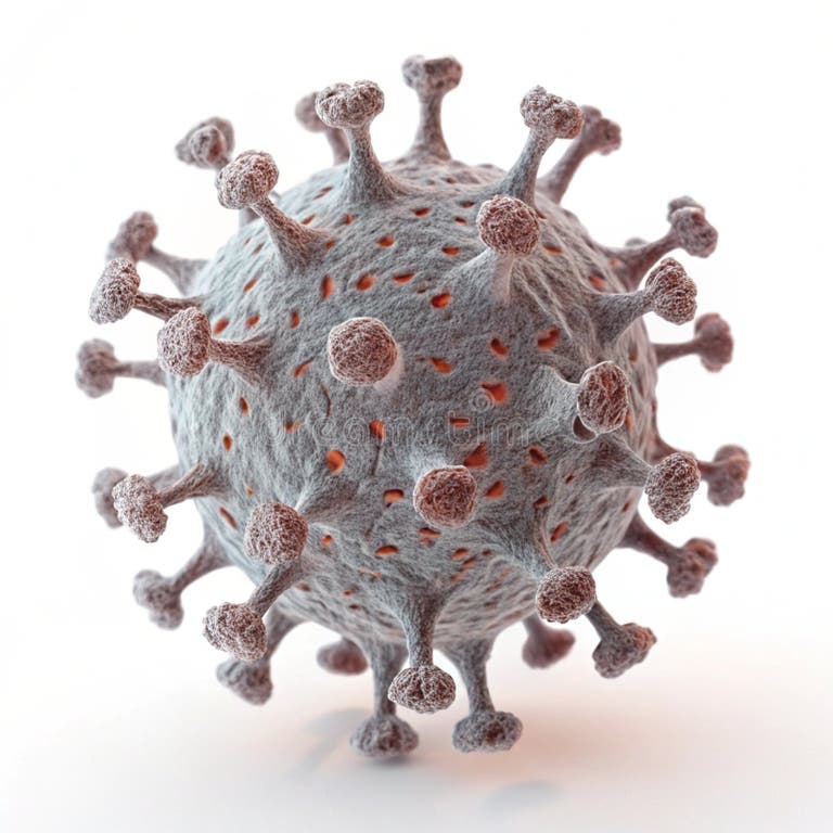 Abstract Virus Structure 3D Modeling Stock Illustration - Illustration ...
