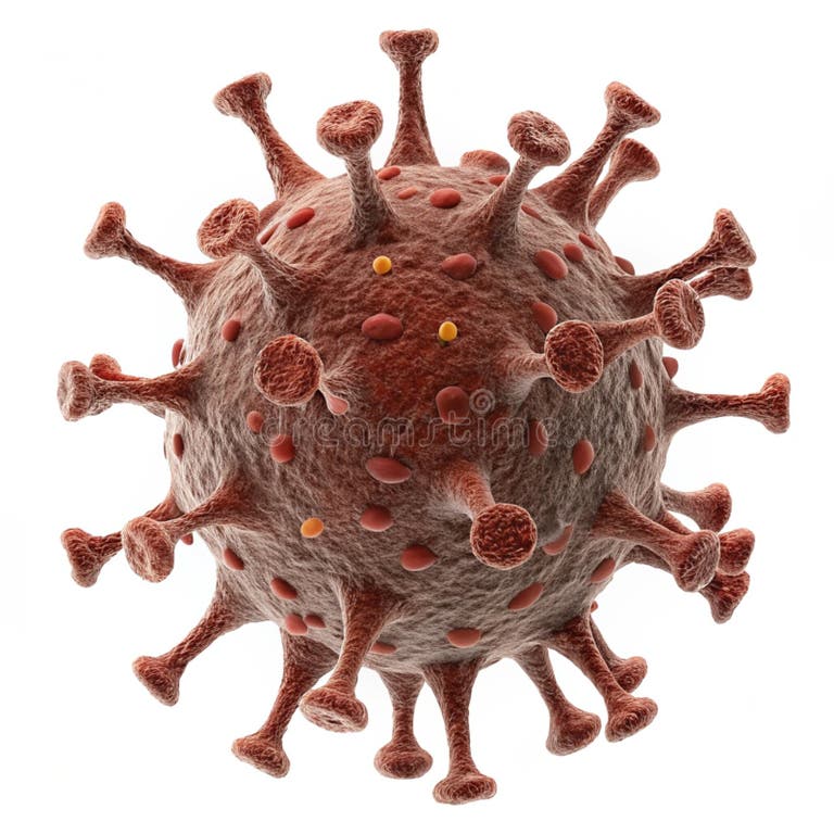 Abstract Virus Structure 3D Modeling Stock Illustration - Illustration ...
