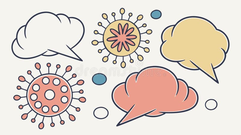 Viruses Speech Bubbles Stock Illustrations – 5 Viruses Speech Bubbles ...