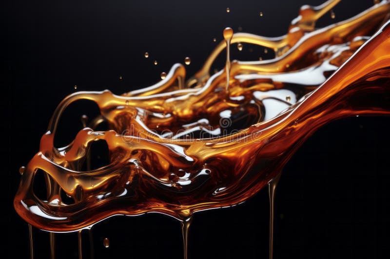 Abstract Viscous Texture Thick Liquid Flow in Modern Craft Design on ...