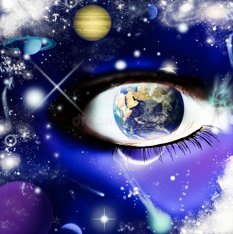 Abstract Vision of the Universe Stock Photo - Image of inside, nebula ...