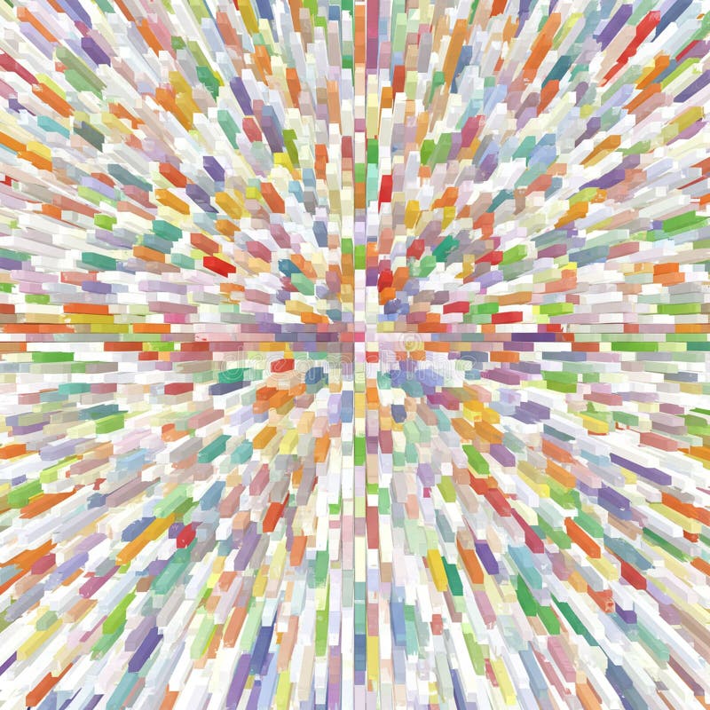 An Abstract Visual Composition Featuring a Dynamic Burst of Rectangular Shapes Stock ...