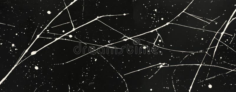 An Abstract Visual Display is Created by the Scratches and Abrasions ...