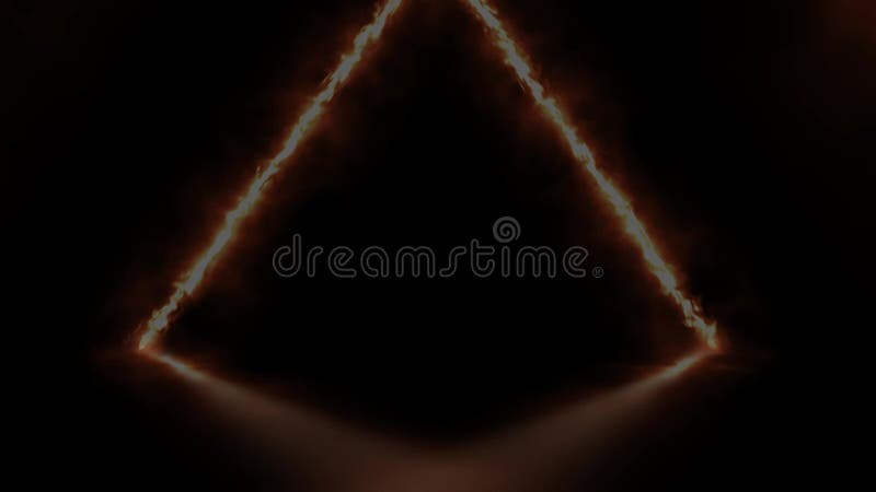 Fire Triangle Explodes (alpha Channel) with Animating Flares Stock ...