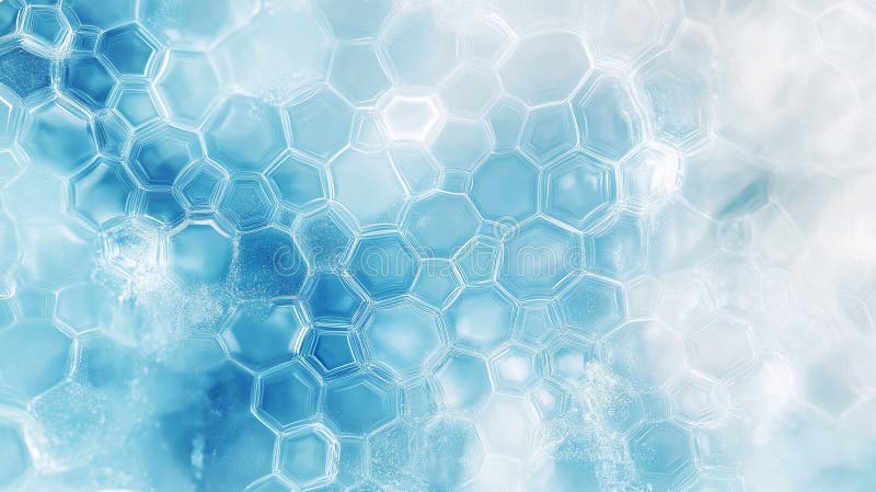 Abstract Visual of Glowing Hexagonal Panels Forming a Seamless Energy ...