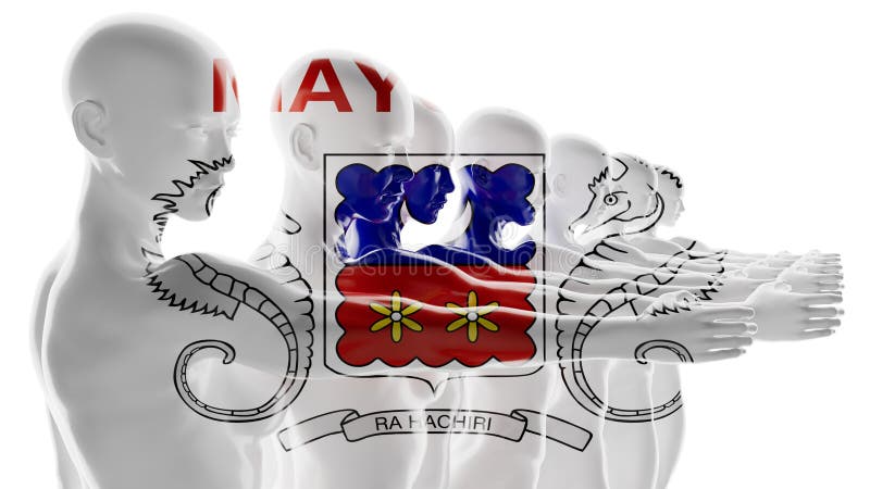 Abstract Visual Narrative: Mayotte Flag Adorning Transparent Human ...