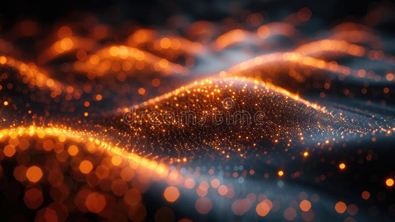 Abstract Wavy Metal and Fire Visual Effect with Dynamic Fluid ...