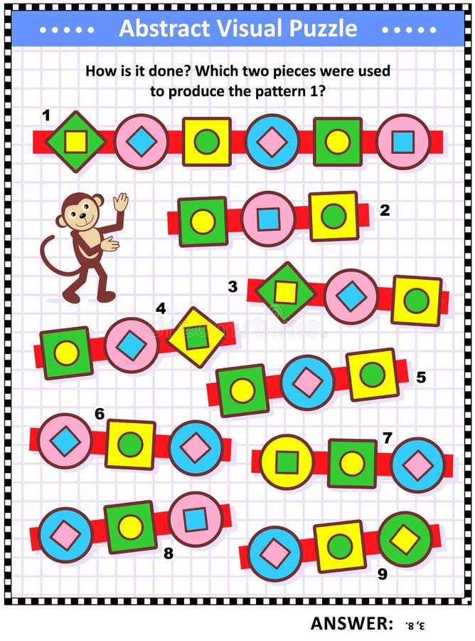 Abstract Visual Puzzle - How is it Done? Stock Vector - Illustration of ...