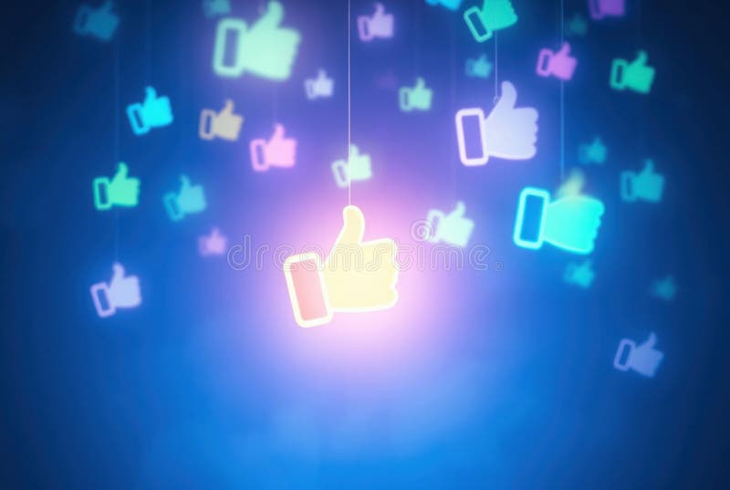 Abstract Visual Representation of a Background Inspired by Social Media ...