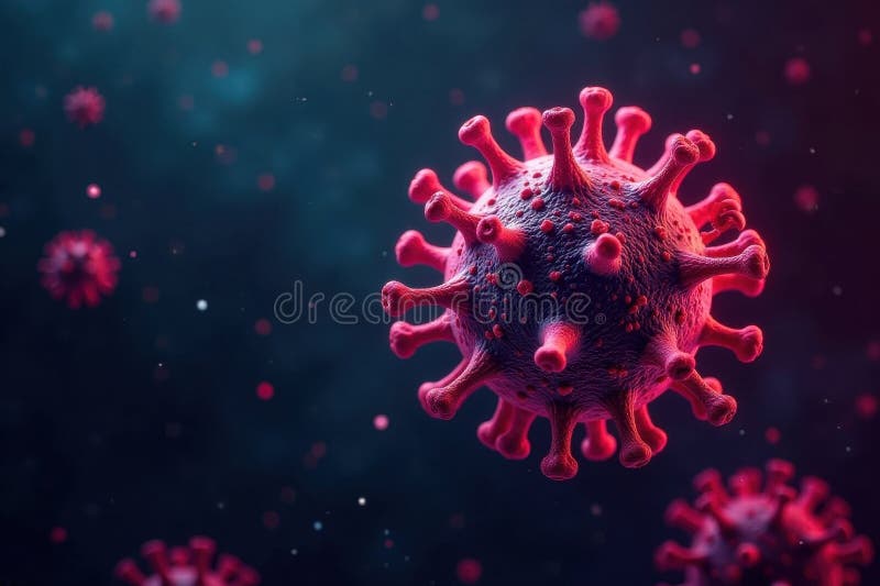 Abstract Visual Representation of a Computer Virus Attack Software ...