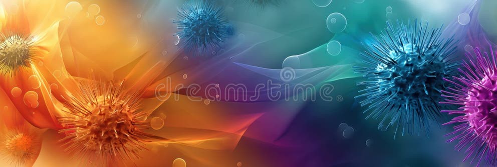 Abstract Visual Representation of a Healthy Immune System Featuring ...