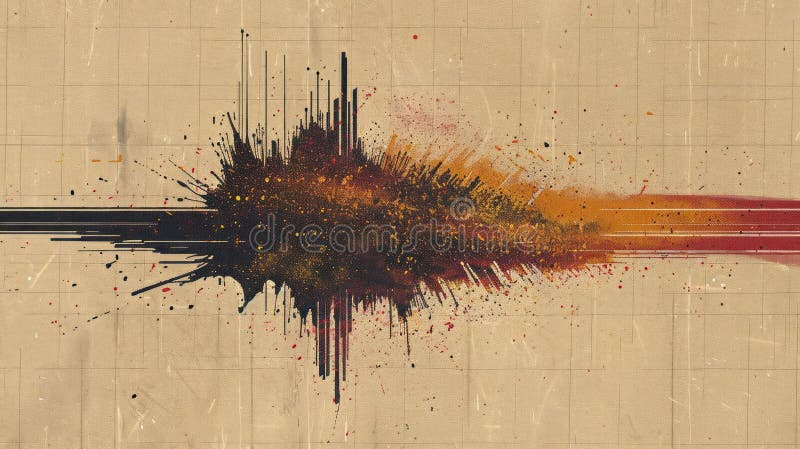 Abstract Visual Representation of Sound Waves with Vibrant Colors and ...
