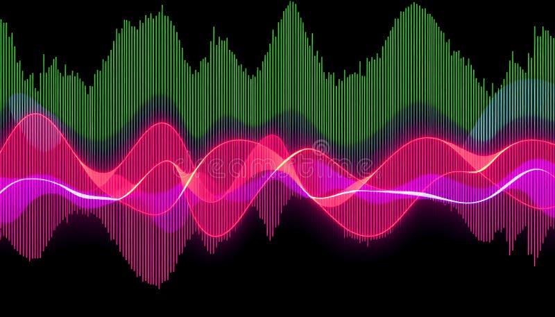 Abstract Sound Wave Visual, Audio, Music, Vibrant, Stock Photo ...