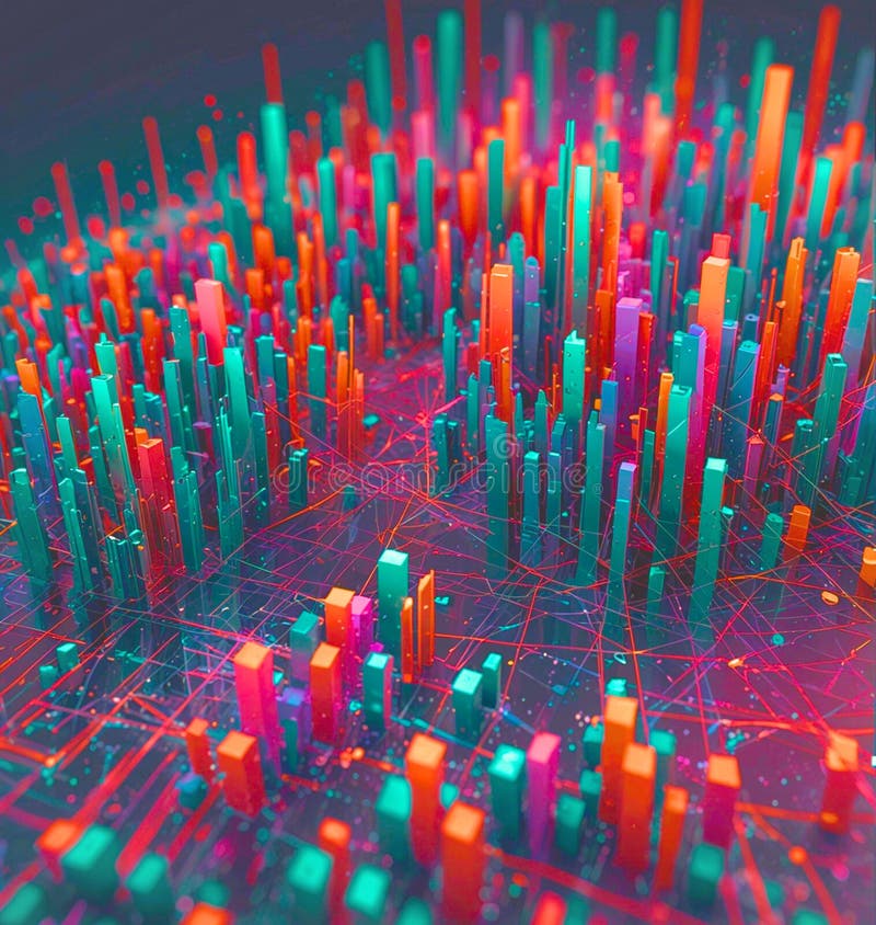 Abstract_Visualisation Data Stock Illustration - Illustration of future ...