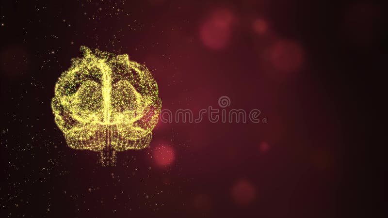 Positive Mindset Concept. Abstract Visualisation of Human Brain Frame ...
