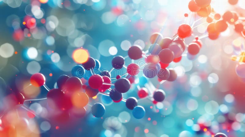 Abstract Visualization of Amino Acids in Scientific and Medical ...