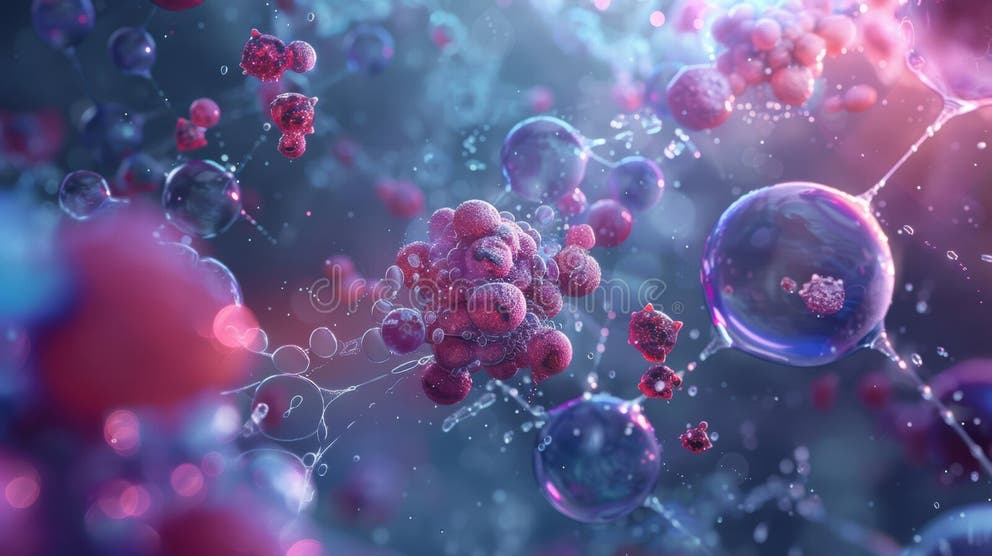 Abstract Visualization of Amino Acids in Scientific and Medical ...